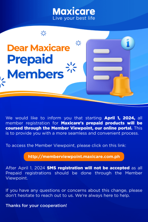 Maxicare Moves Prepaid Registrations Online for Enhanced Convenience ...